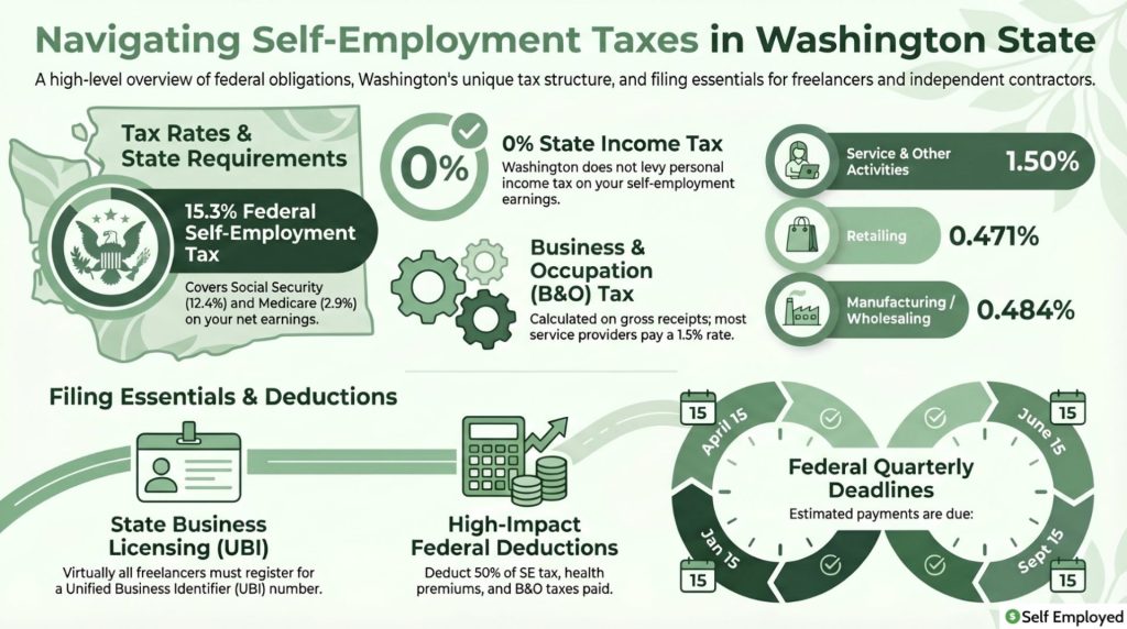 Self Employment Tax for Washington: Guide & Calculator - Self Employed